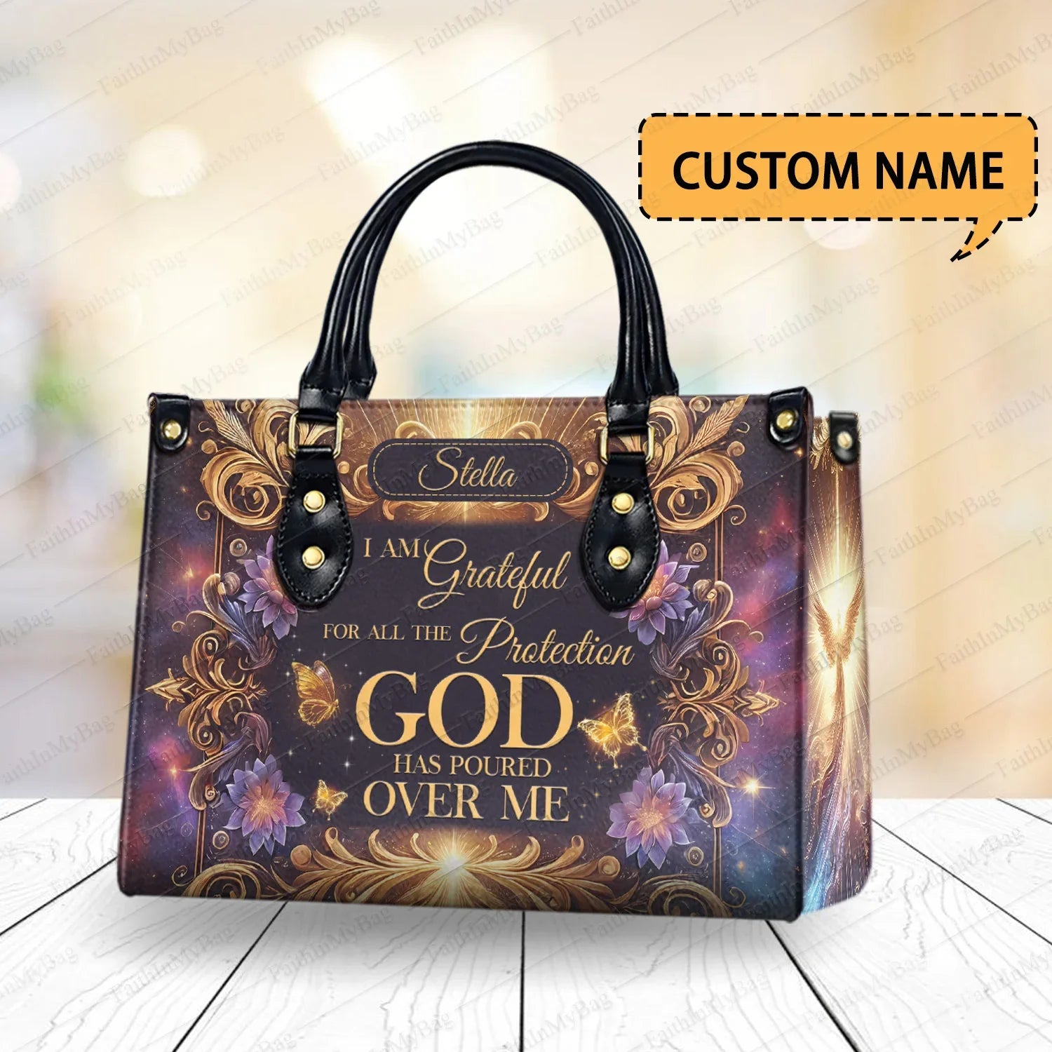 Handbag 01 - Personalized God Protection Bag, Faith-Based Purse ...